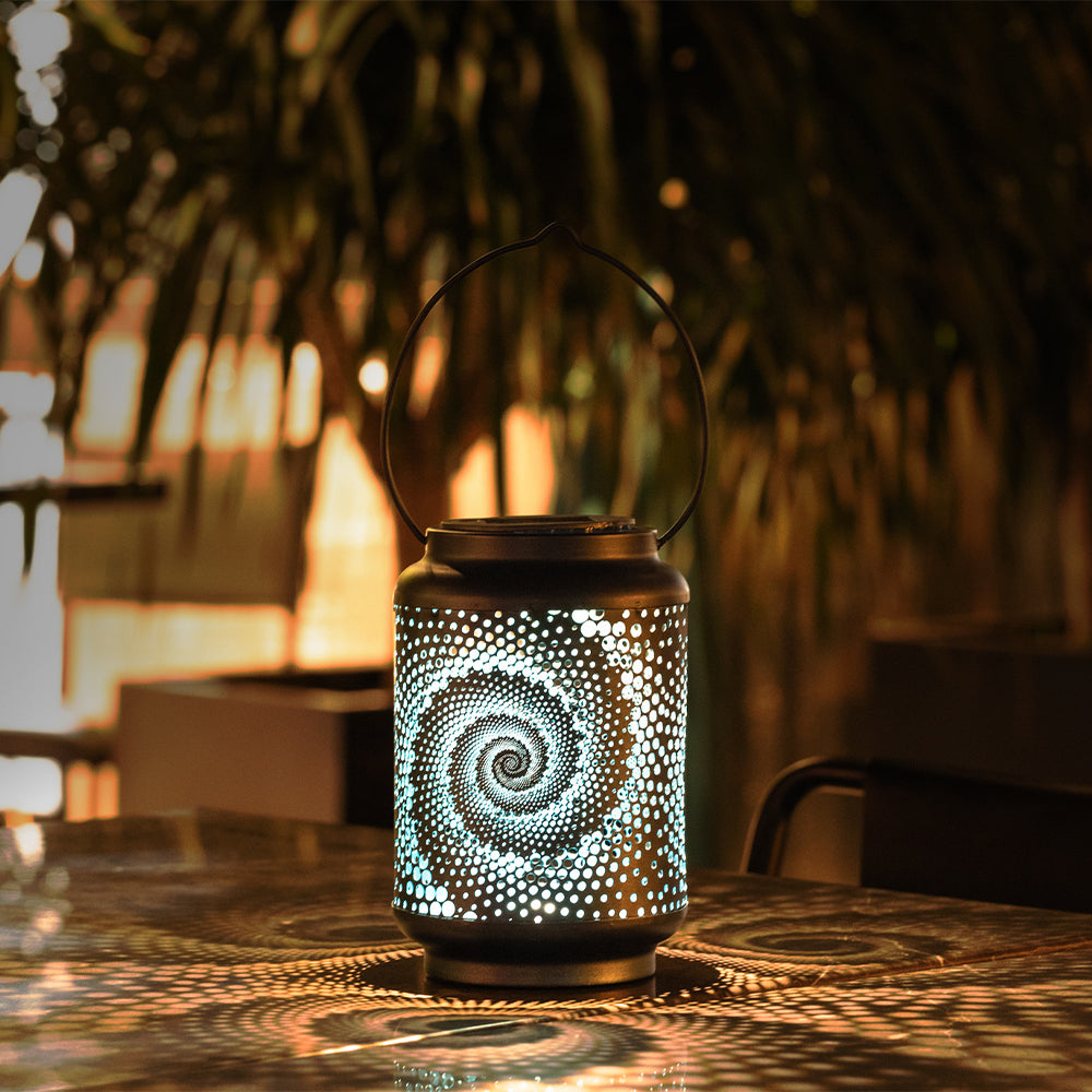 Outdoor Metal Hanging Solar Lantern – prime-supply-uk
