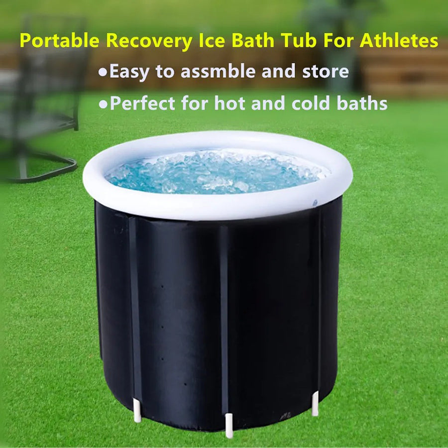 Foldable Ice Bath Tub with Lid – prime-supply-uk